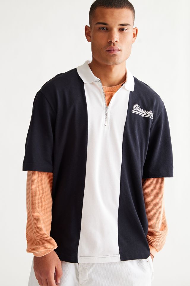 Champion Zip Polo Shirt | Urban Outfitters