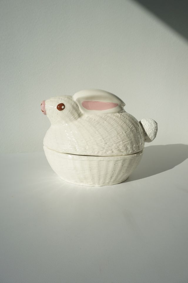 Vintage Ceramic Bunny Box | Urban Outfitters