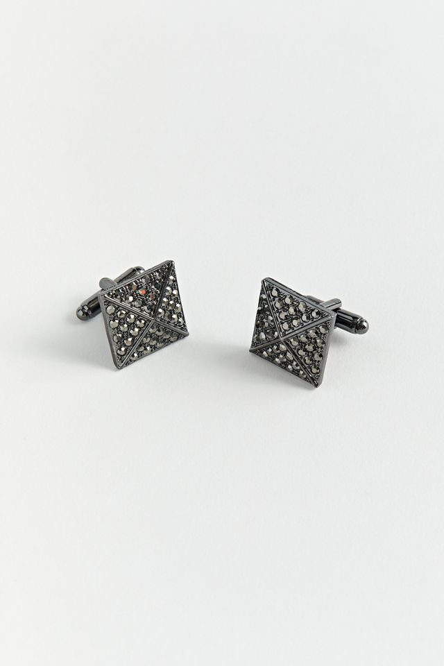 Rhinestone Pyramid Stud Cuff Links | Urban Outfitters