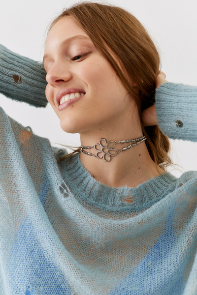 Delaney Flower Choker | Urban Outfitters