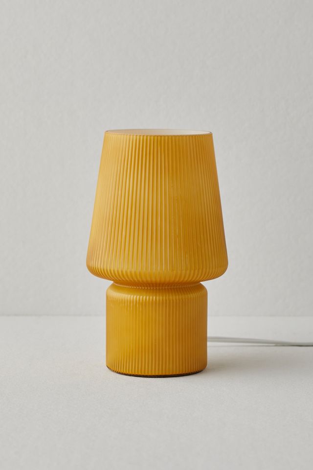 Ribbed Little Glass Table Lamp | Urban Outfitters
