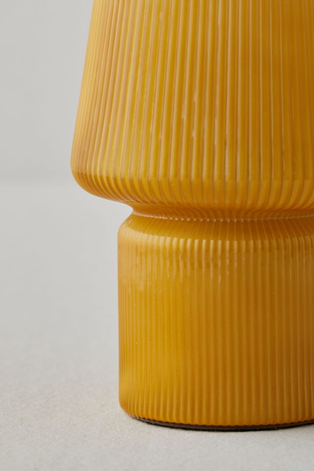 Ribbed Little Glass Table Lamp | Urban Outfitters