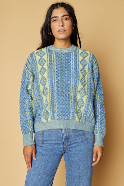 Back Beat Co. Cotton Fisherman Sweater | Urban Outfitters
