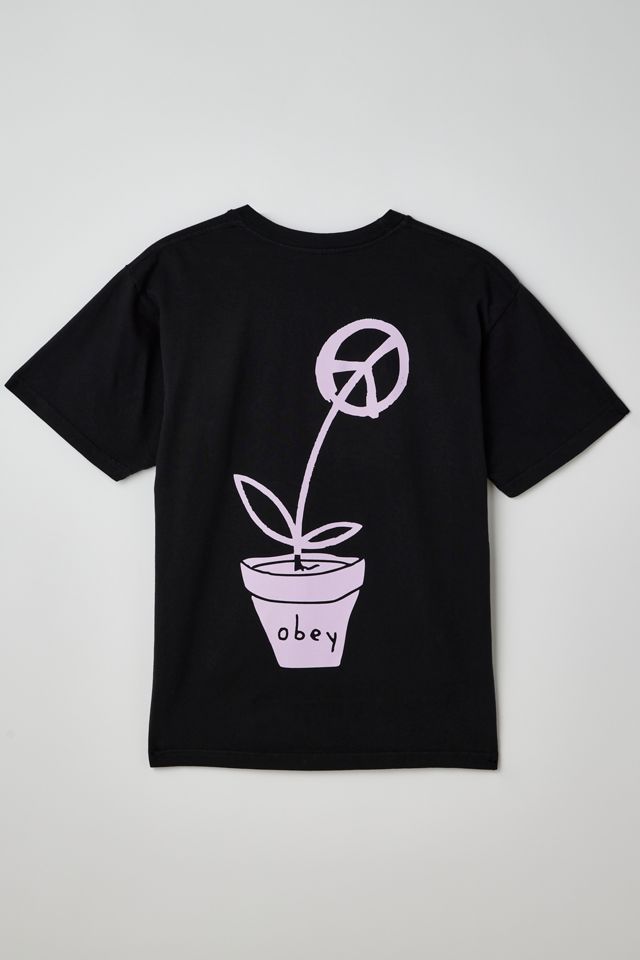 OBEY Peace Flowers Tee | Urban Outfitters Canada