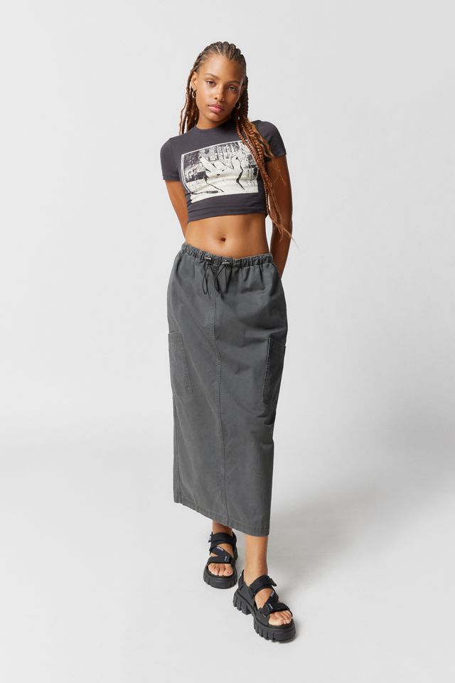 UO Middle Finger Shrunken Slim-Fit Tee | Urban Outfitters Canada