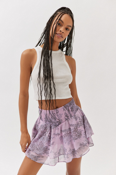 UO Ciara Flowy Printed Skort | Urban Outfitters Canada