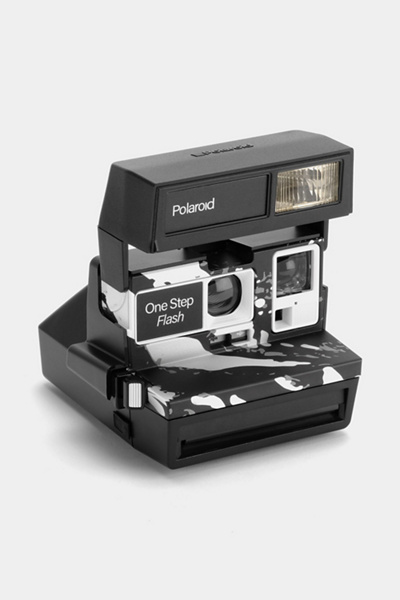 Polaroid Monochrome Splatter Vintage 600 Instant Camera Refurbished by ...