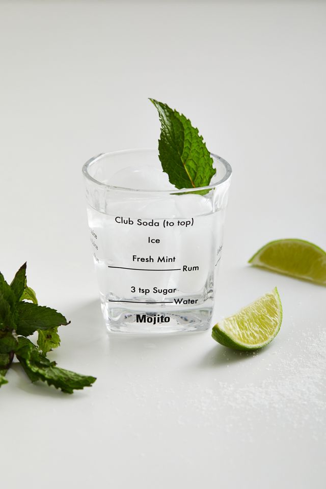 Cocktail Recipe Shot Glass Set | Urban Outfitters