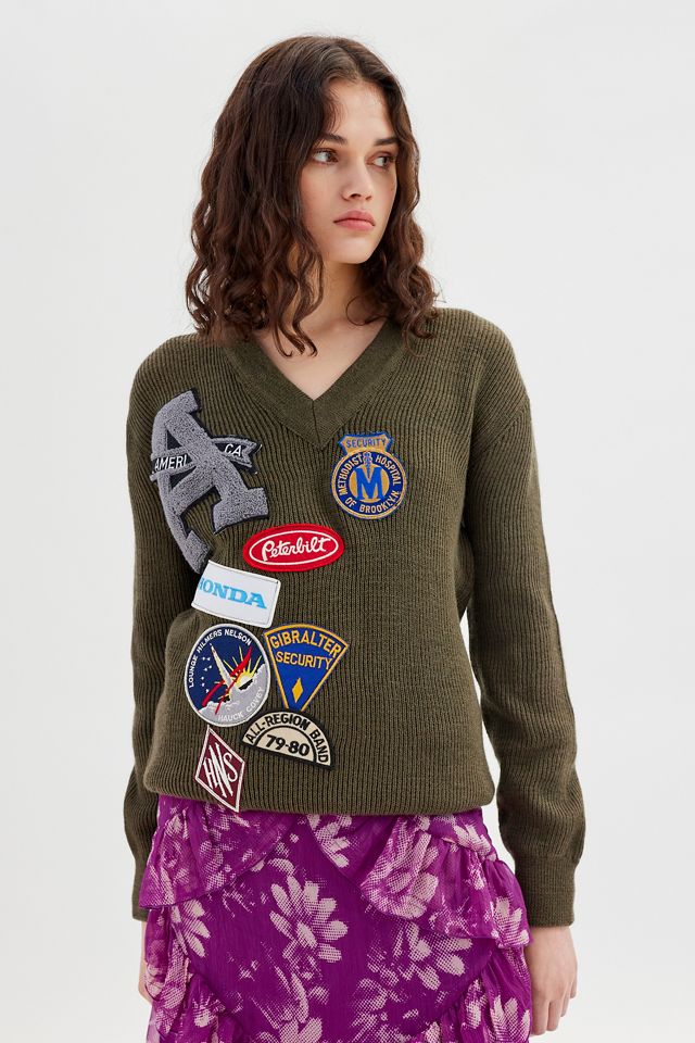 Urban Renewal Remade Patched Utility Sweater | Urban Outfitters Canada