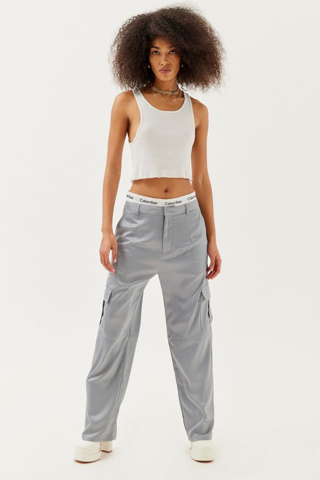 Rare London Satin Cargo Pant | Urban Outfitters