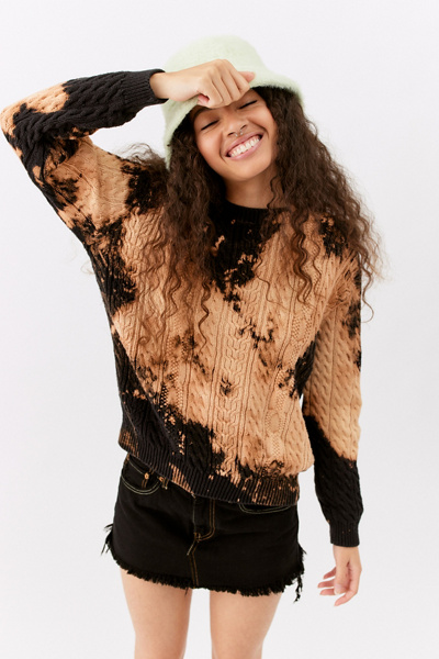 Urban Renewal Remade Bleached Textured Sweater | Urban Outfitters Canada