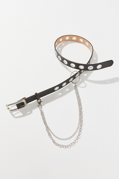 Modern Grommet Chain-Trimmed Belt | Urban Outfitters Canada