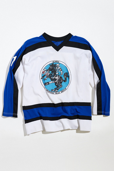 Vintage Alaska Devils Long Sleeve Jersey Tee | Urban Outfitters Canada