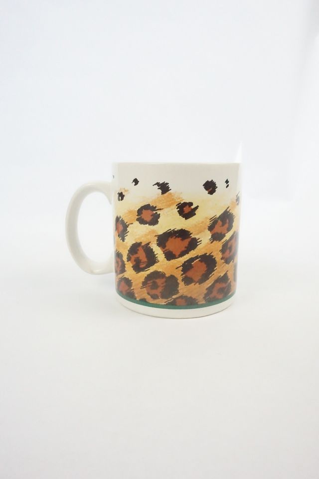 Vintage Leopard Print Mug | Urban Outfitters