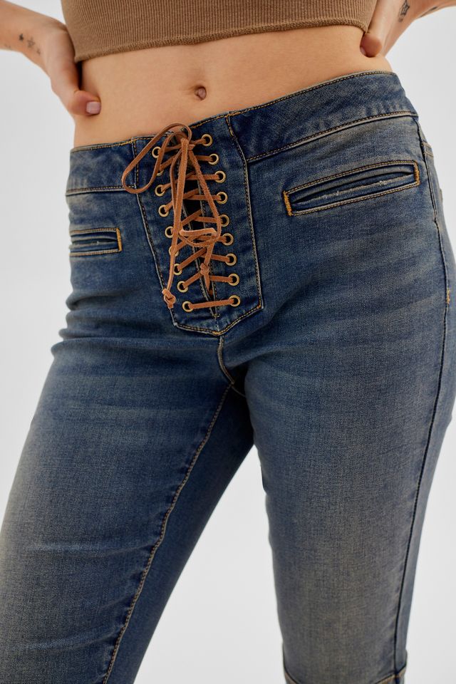 BDG Lace-Up Flare Jean | Urban Outfitters