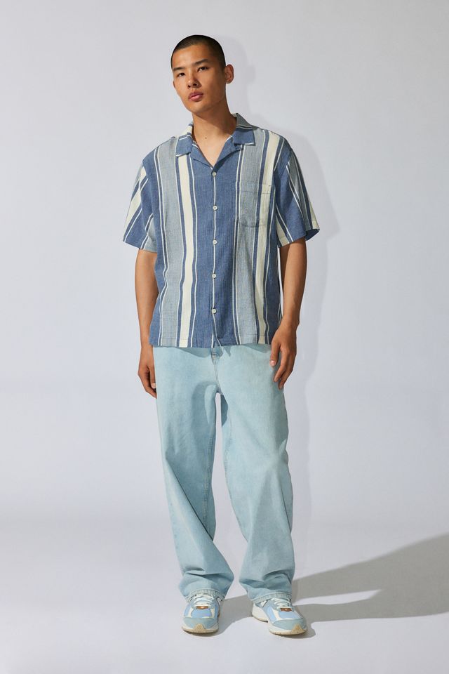Standard Cloth Liam Stripe Crinkle Shirt | Urban Outfitters