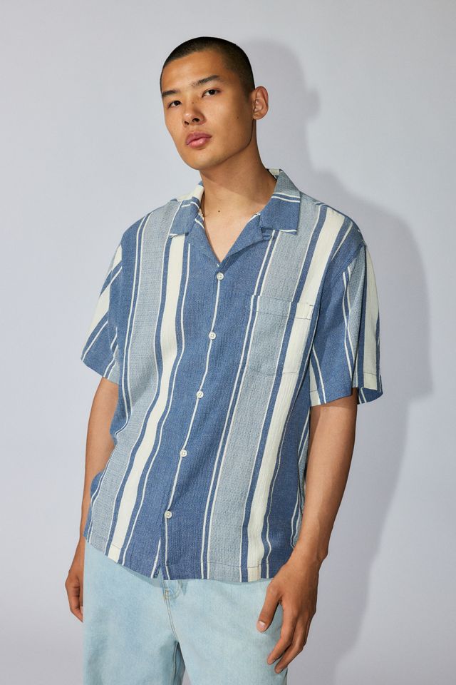 Standard Cloth Liam Stripe Crinkle Shirt | Urban Outfitters