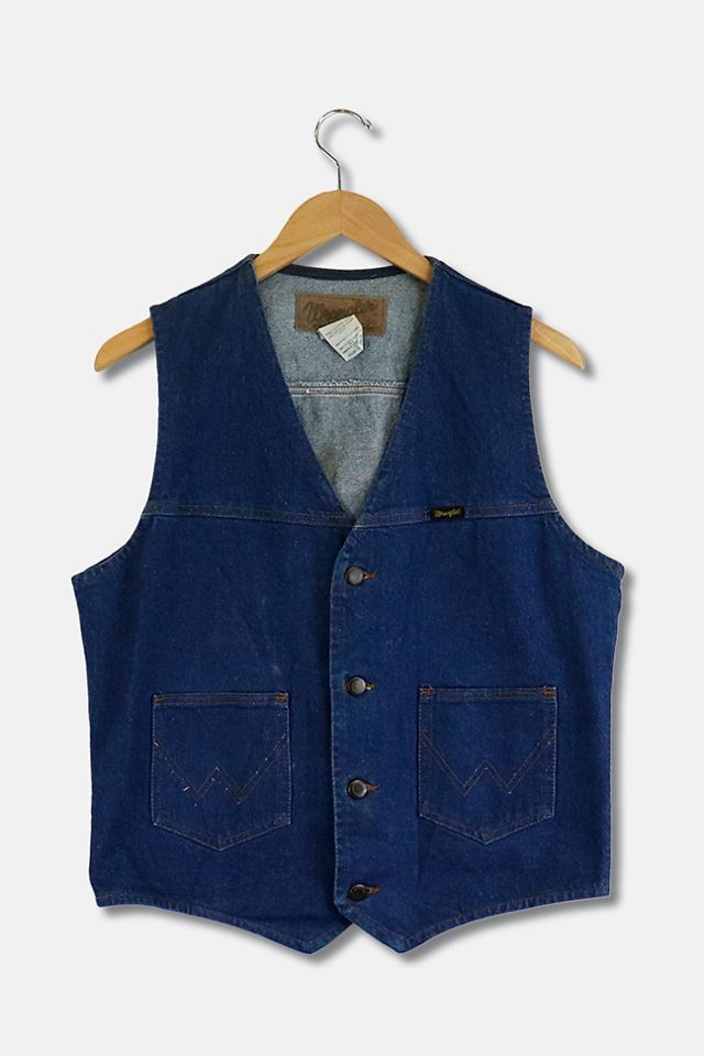 Vintage Denim Wrangler Vest | Urban Outfitters