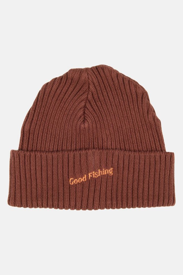 Good Fishing Rise Organic Cotton Ribbed Beanie | Urban Outfitters