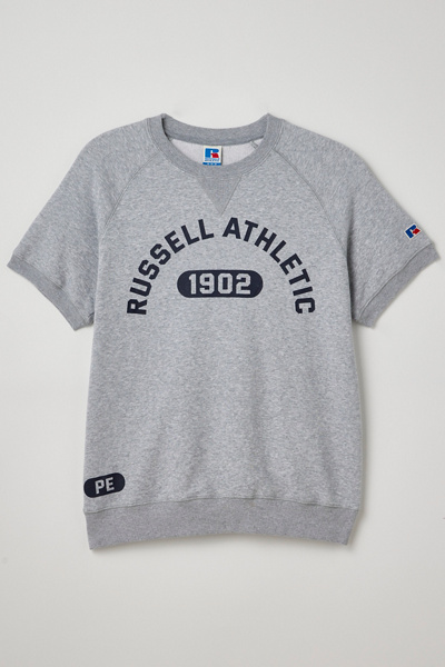 Russell Athletic Short Sleeve Raglan Crew Neck Sweatshirt | Urban ...