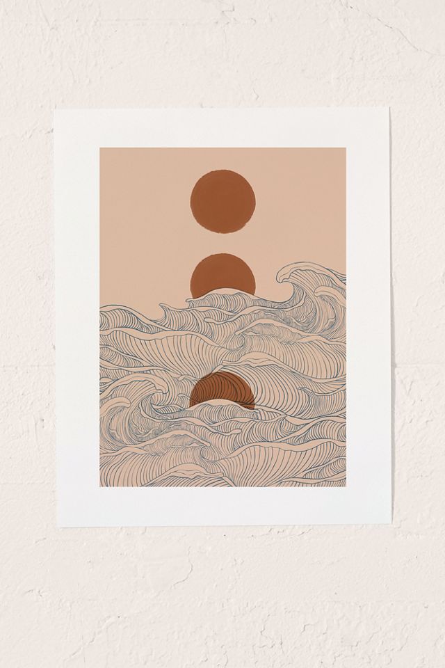 Jimmy Tan Vintage Abstract Landscape Art Print | Urban Outfitters Canada