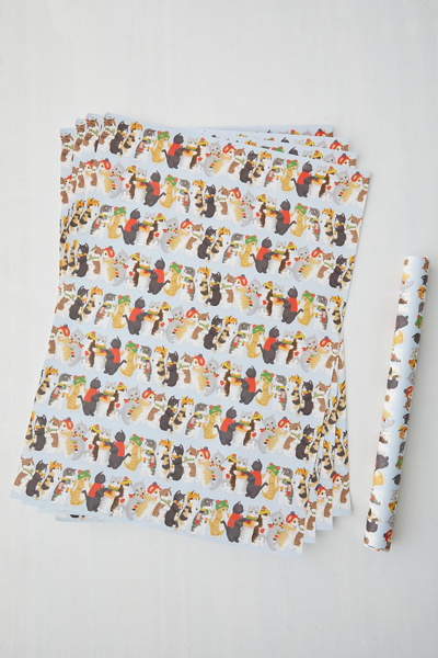 Cat Conga Wrapping Paper | Urban Outfitters