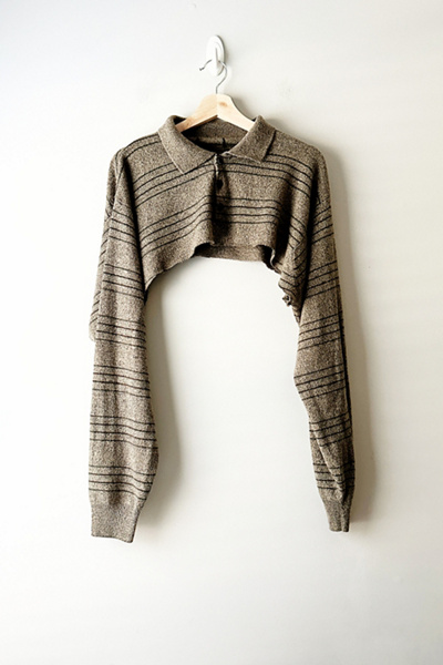 Vintage Reworked Cropped Collared Sweater | Urban Outfitters