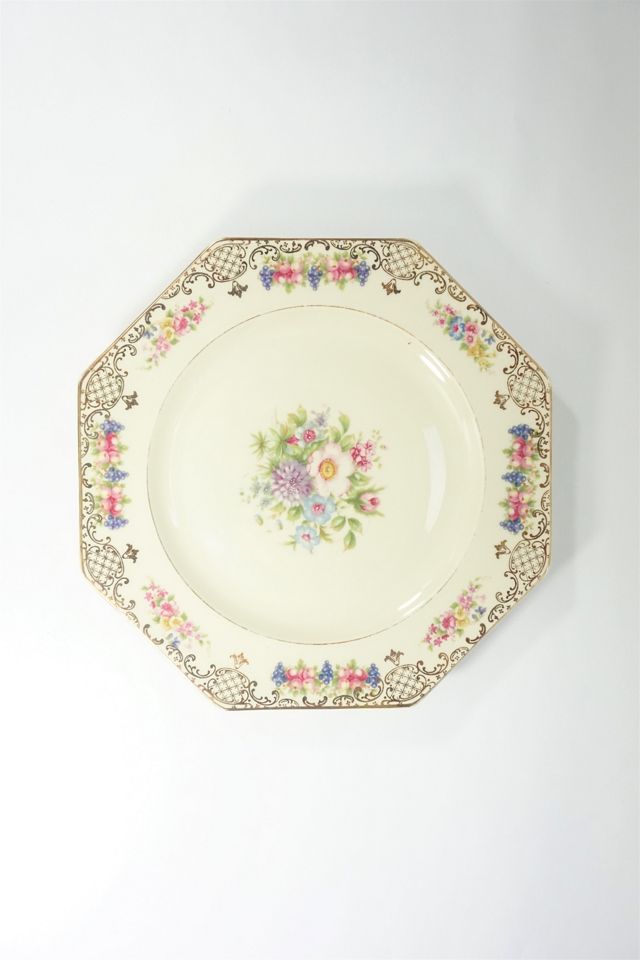 Vintage Garden Party Octagonal Plate | Urban Outfitters