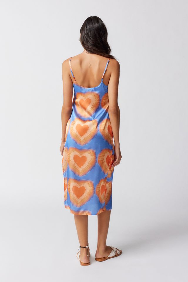 Daisy Street Georgia Satin Midi Dress | Urban Outfitters