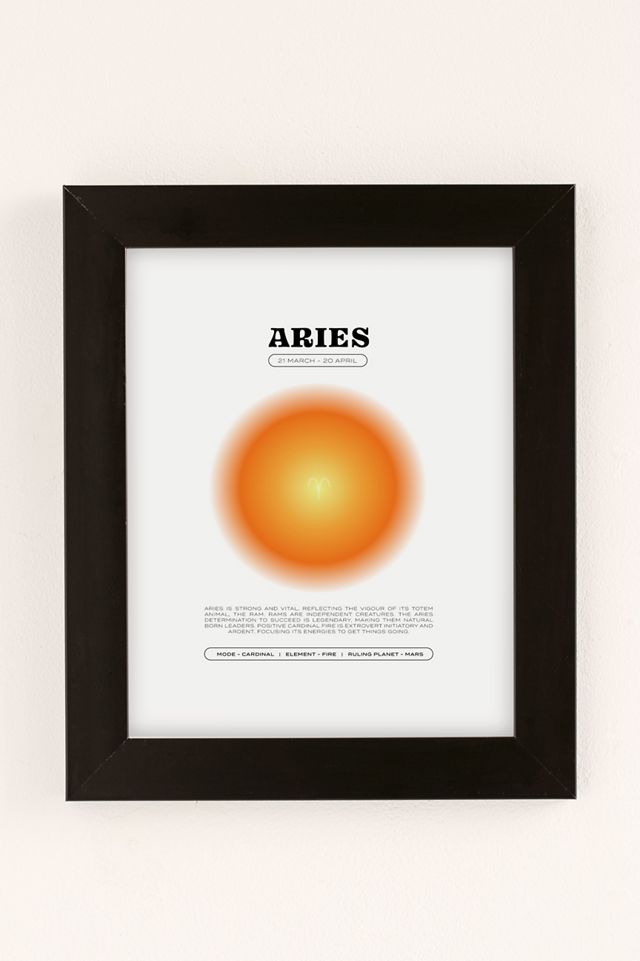 Elena Smith Aries Zodiac Aura Art Print | Urban Outfitters Canada