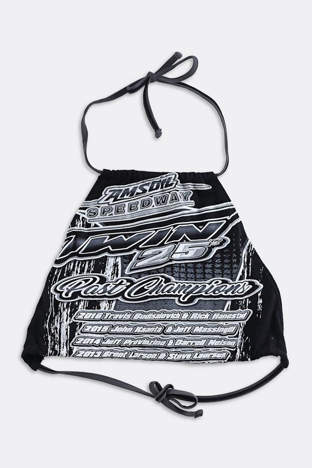 Frankie Collective Rework Racing Halter Top 007 | Urban Outfitters