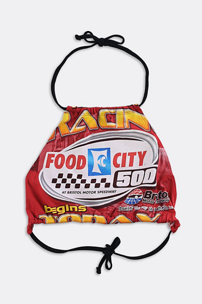 Frankie Collective Rework Racing Halter Top 022 | Urban Outfitters