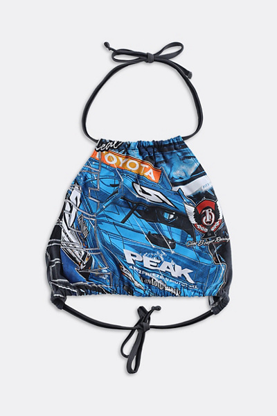 Frankie Collective Rework Racing Halter Top 018 | Urban Outfitters