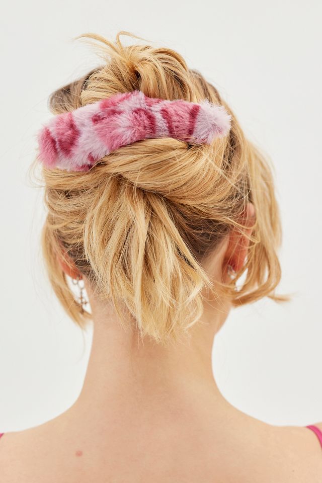 Molly Faux Fur Hair Clip | Urban Outfitters