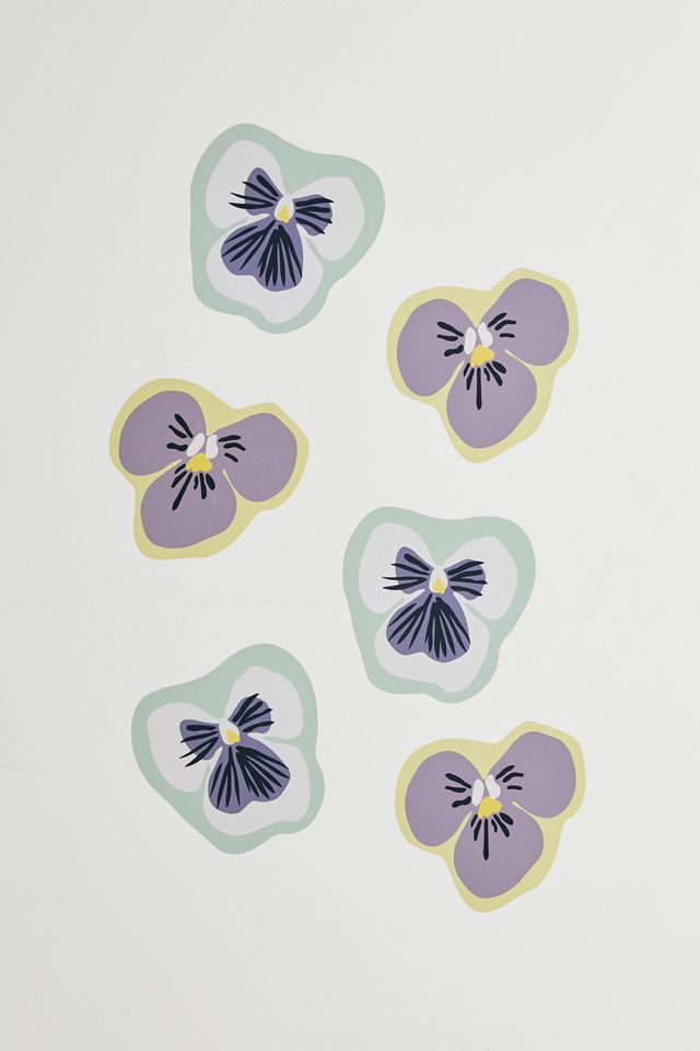 Pansy Wall Decal Set | Urban Outfitters