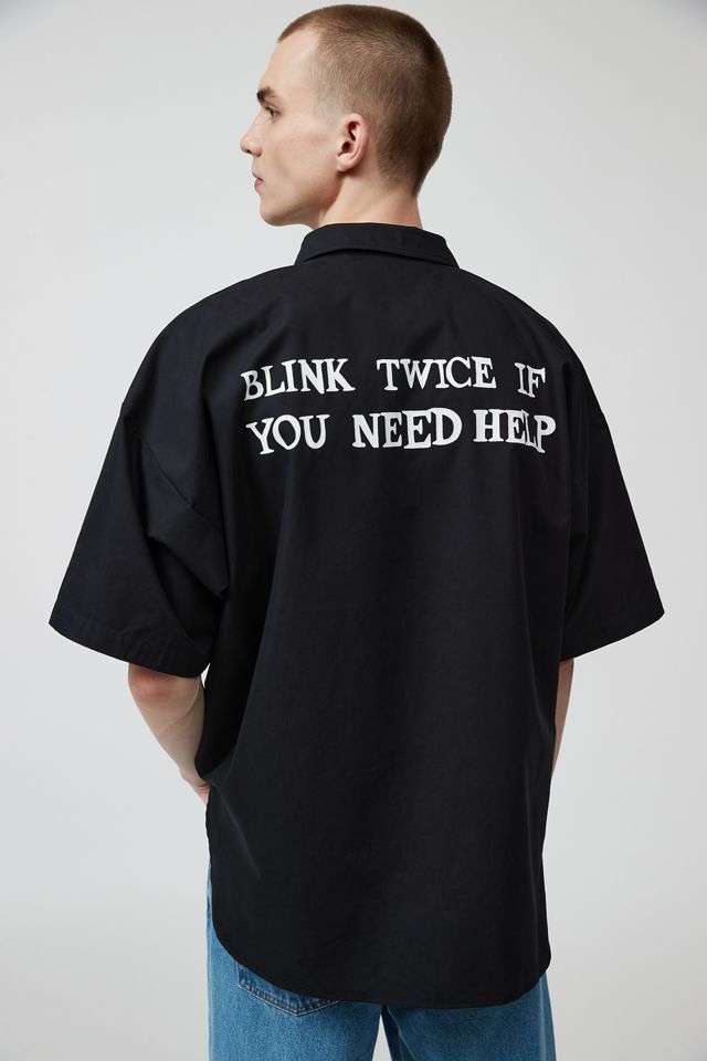 Teddy Fresh Send Help Woven Shirt | Urban Outfitters