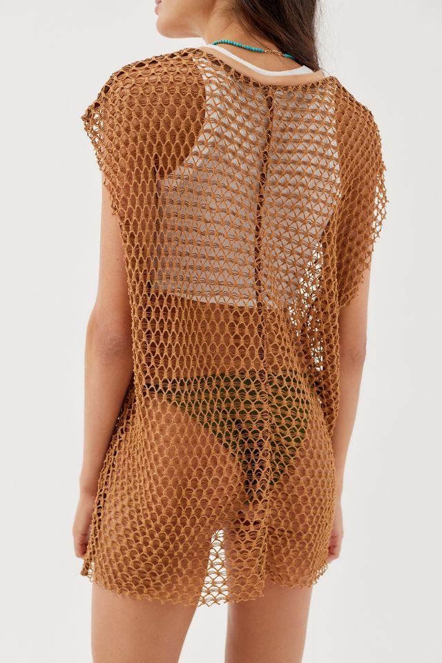 UO Alyse Sheer Mesh Layering Top | Urban Outfitters