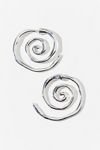 Spiral Front/Back Hoop Earring | Urban Outfitters
