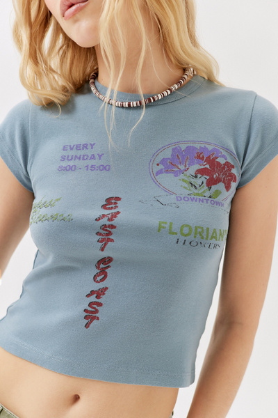 Flower Market Baby Tee | Urban Outfitters