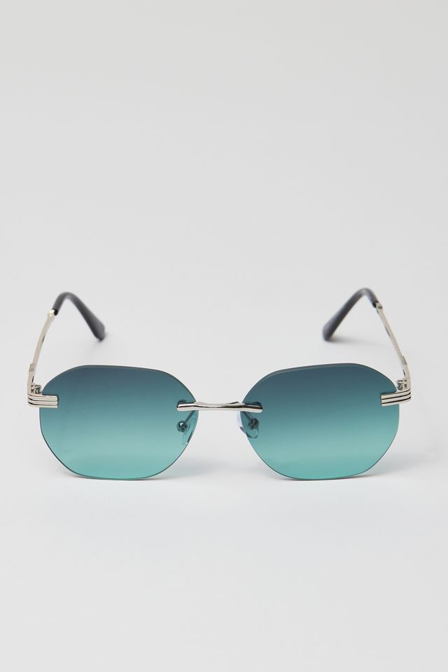 Castro Rimless Square Sunglasses | Urban Outfitters Canada
