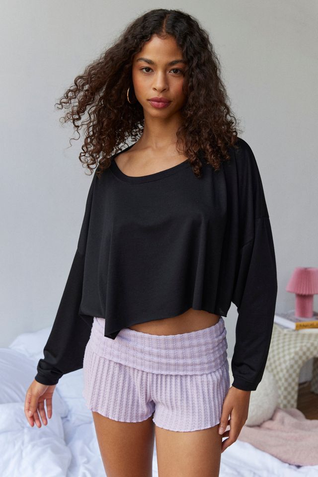 Out From Under Addison Cozy Cropped Tee | Urban Outfitters