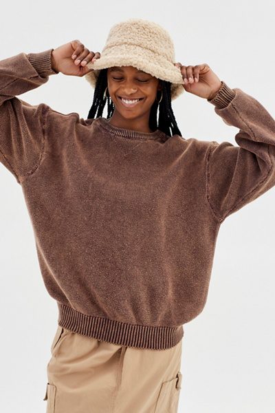 Urban Renewal Remade Acid Wash Solid Sweater | Urban Outfitters