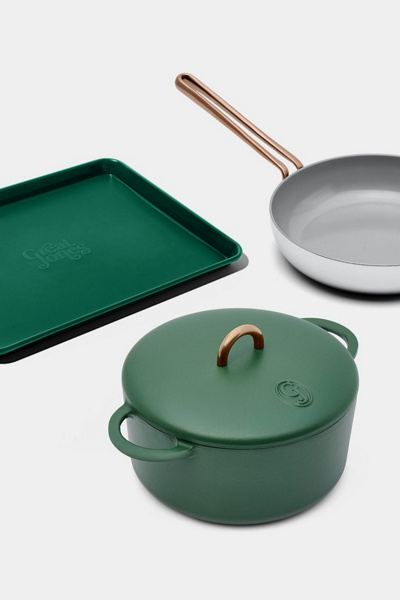 Great Jones Starting Lineup 3-Piece Cookware Set | Urban Outfitters