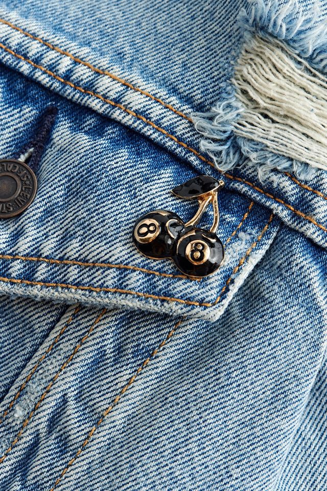 Cherry 8 Ball Enamel Pin | Urban Outfitters