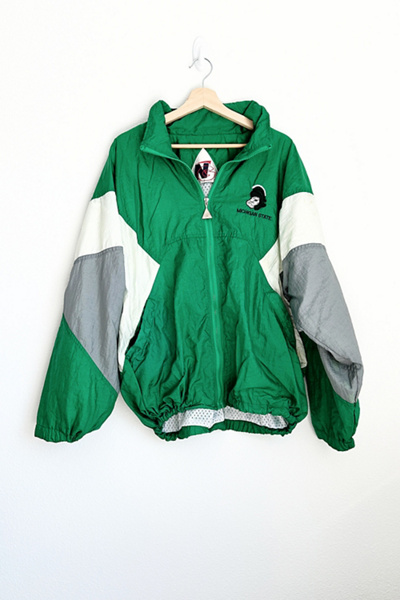 Vintage Michigan State Windbreaker Jacket | Urban Outfitters