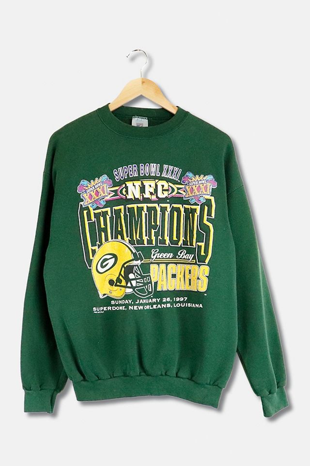 Vintage 1997 NFL Super Bowl XXXI New Orleans Crewneck Sweatshirt ...
