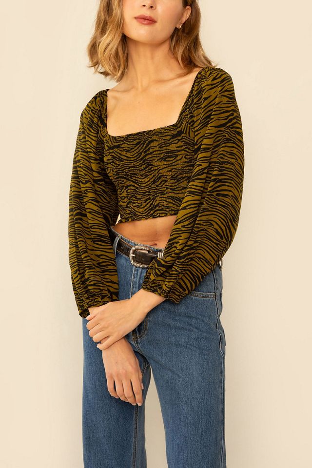 Whimsy + Row Cameron Square Neck Smocked Top | Urban Outfitters