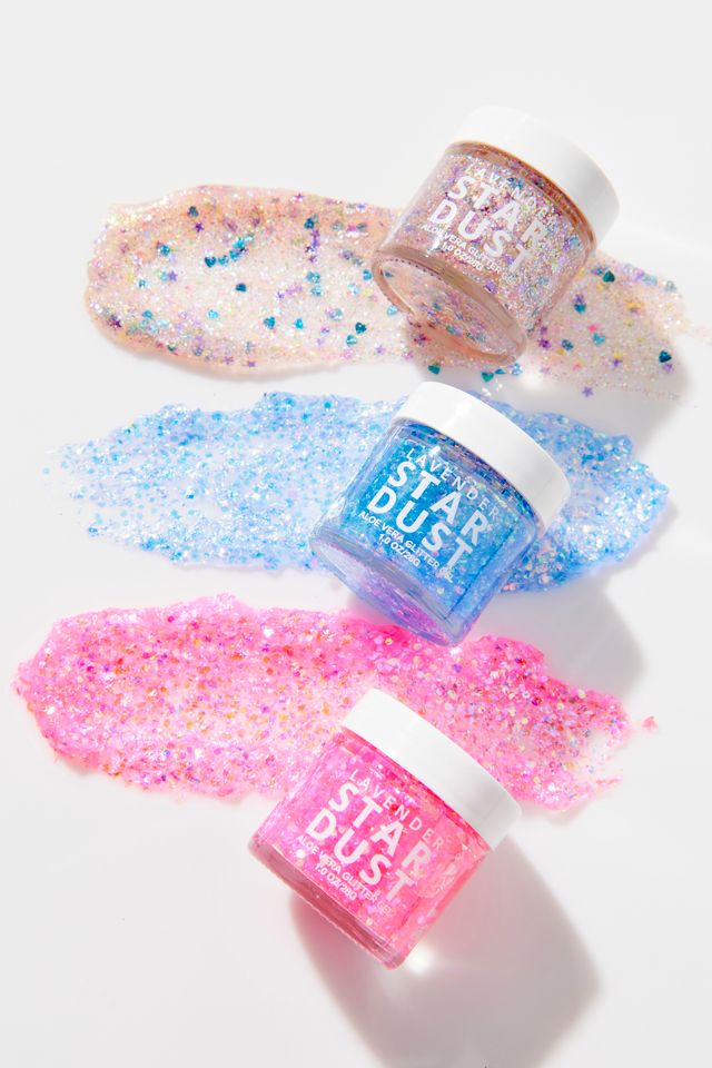 Lavender Stardust Aloe Vera Glitter Gel | Urban Outfitters