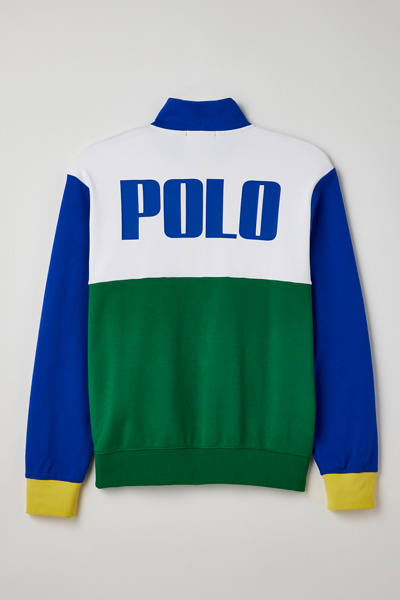 Polo Ralph Lauren Colorblock Half Zip Sweatshirt | Urban Outfitters