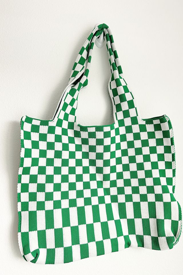 Vintage Class Project Checkered Tote Bag | Urban Outfitters